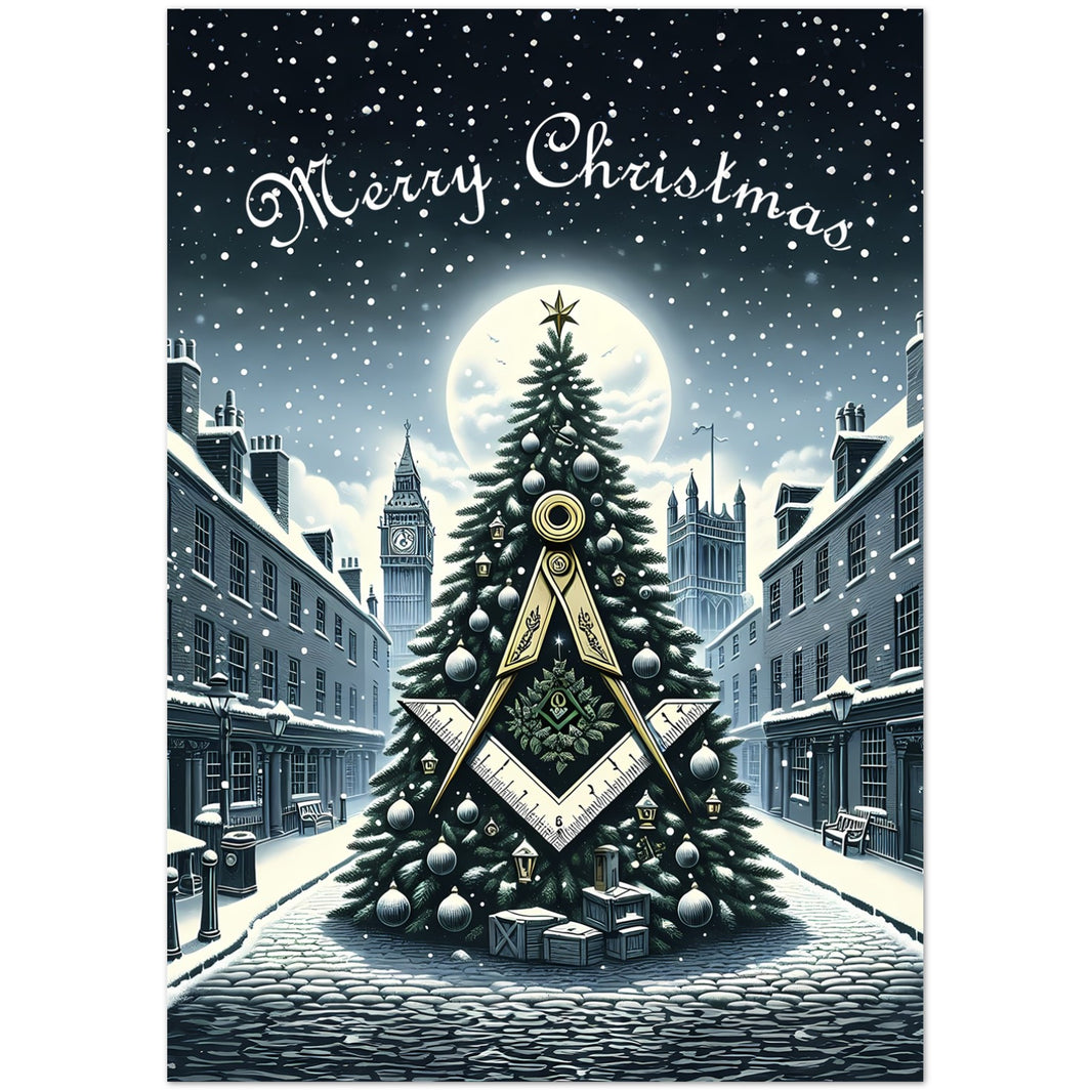 Masonic Themed Traditional Christmas Cards – On The Square