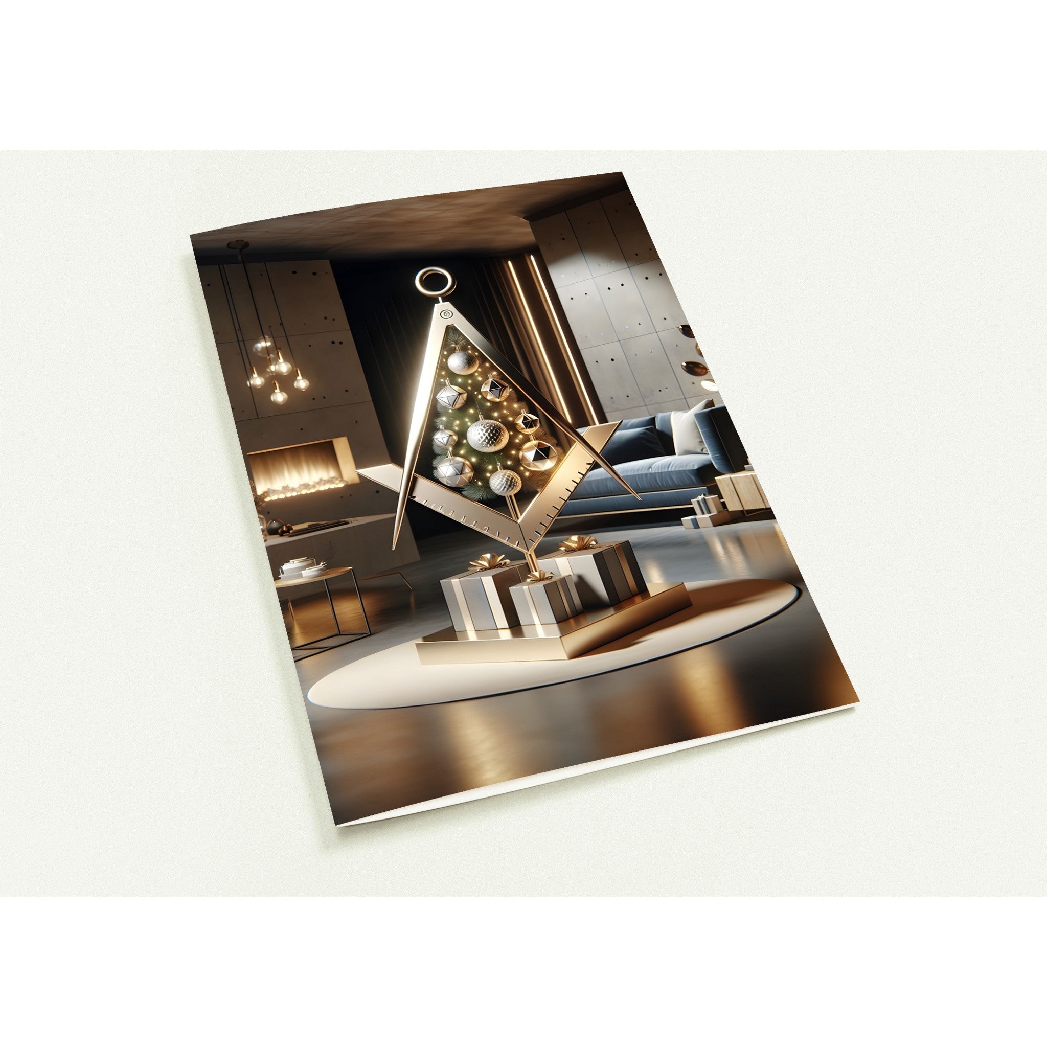 Futuristic Masonic Tree Christmas Cards – On The Square
