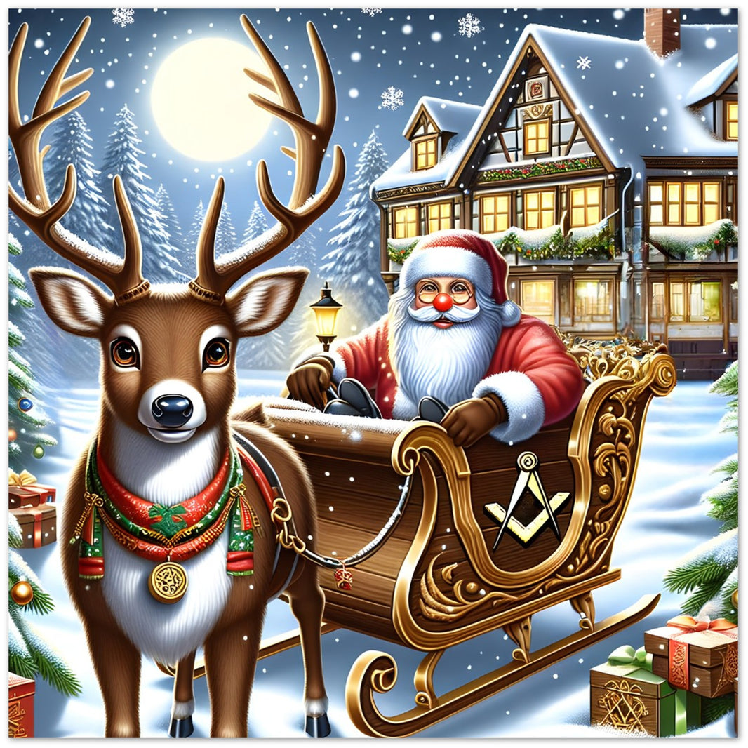 Masonic Themed Traditional Christmas Cards – On The Square